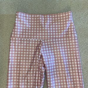 Pants & Jumpsuits | Pink Gingham Legging Size Xs | Poshmark
